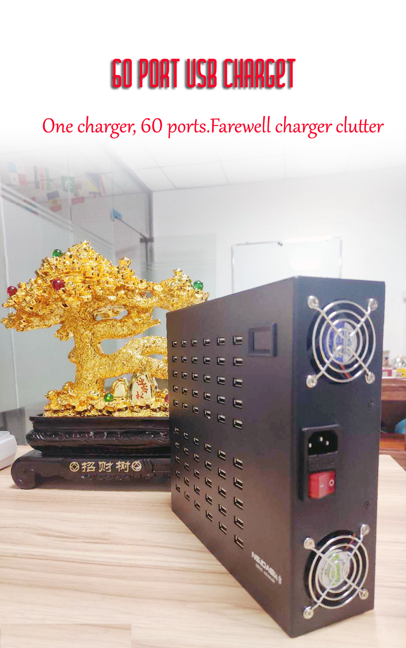 60-port Wall Charger For Multiple Devices, High Quality 60-port Wall ...