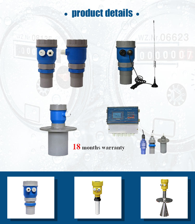 Rs485/rs232 Modbus Rtu Ultrasonic Water Level Meter For Depth ...