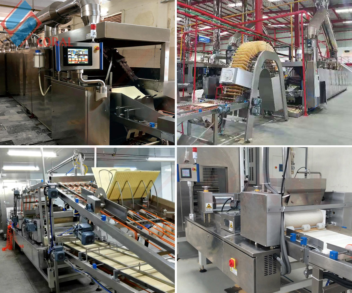 Automatic Wafer Biscuit And Waffle Production Line With Chocolate ...