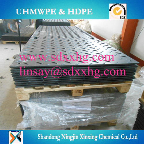 High Density Plastic Ground Mat,hdpe Black Two Sides Textured Traction ...