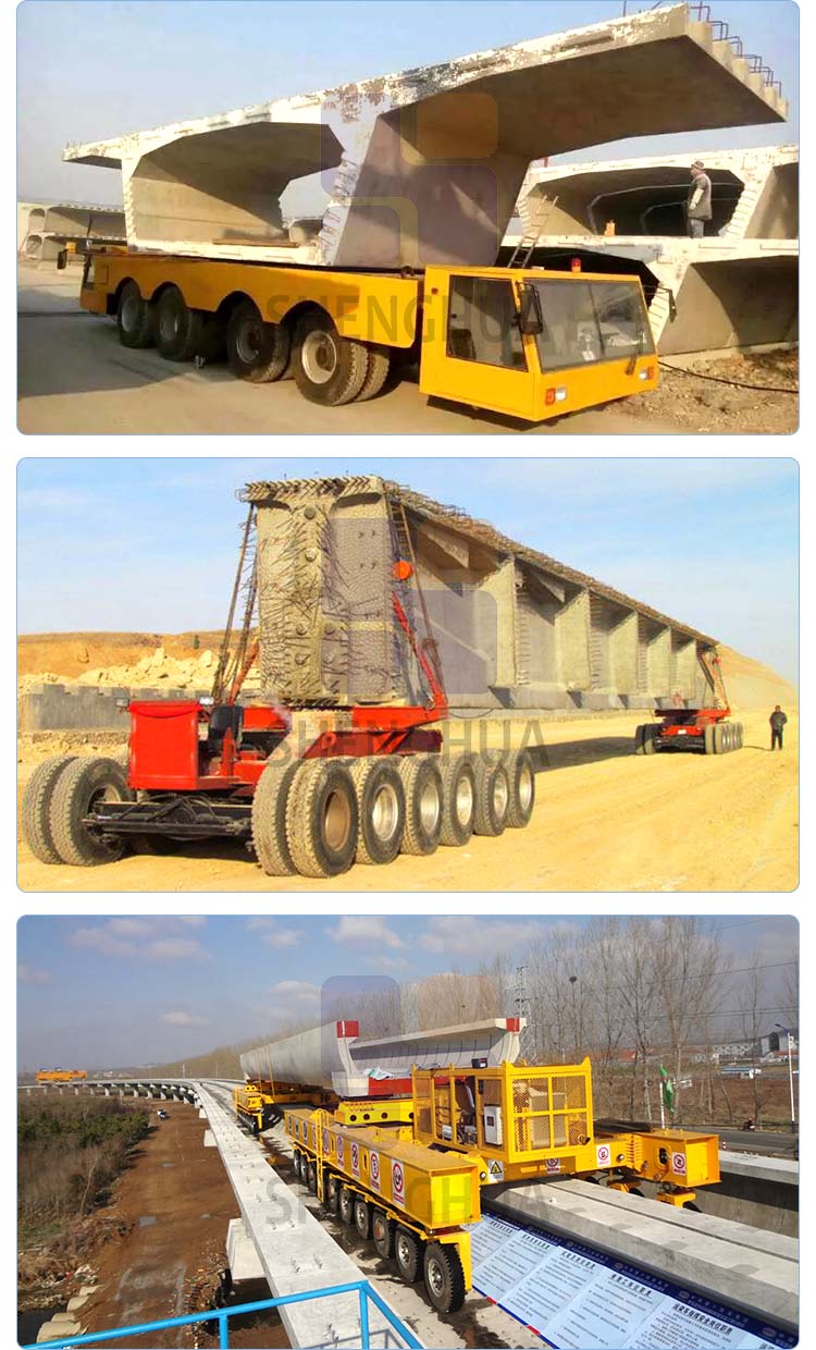 120 Ton Girder Dolly Trailer For High Speed Railway Bridge Construction ...