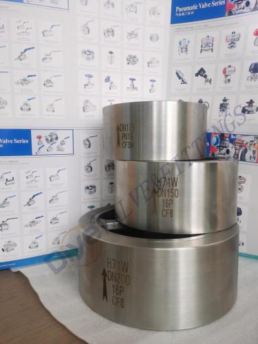 H71w 스테인리스 스틸 웨이퍼 유형 체크 밸브, Bossgoo.com의 고품질 H71w 스테인리스 스틸 웨이퍼 유형 체크 밸브