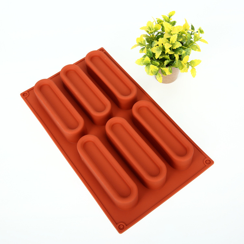 Cuboid Shaped Eclair Mousse 3d Cake Mold Silicone Chocolate Mould Pan ...
