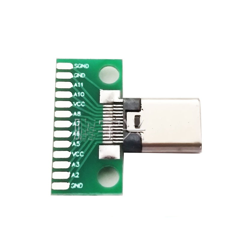 Male Type C Test Pcb Board With Usb 3.1 Port - 20.6x10mm Universal Test ...