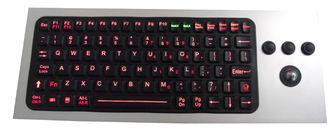 86 Keys Red Silicone Rubber Military Grade Keyboard With Ps, High ...