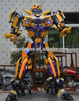 3 Meter Cast Iron Robot Transformer Sculpture Quality Assured, High ...