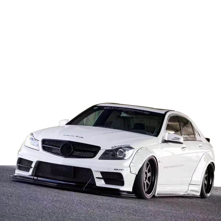 Lb Style Wide Body Kit For Mercedes-benz C-class C63 (2012-2014), High ...