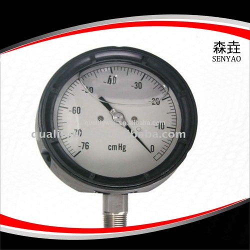 Black Impact Resistant Phenolic Case Pressure Gauge, High Quality Black ...
