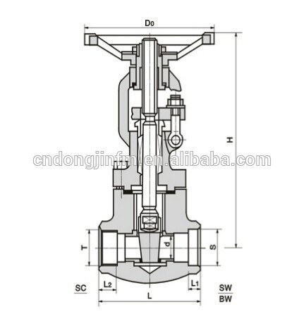 Forged 5" Inch High Pressure Gate Valve / Forged Valve Gate, High ...
