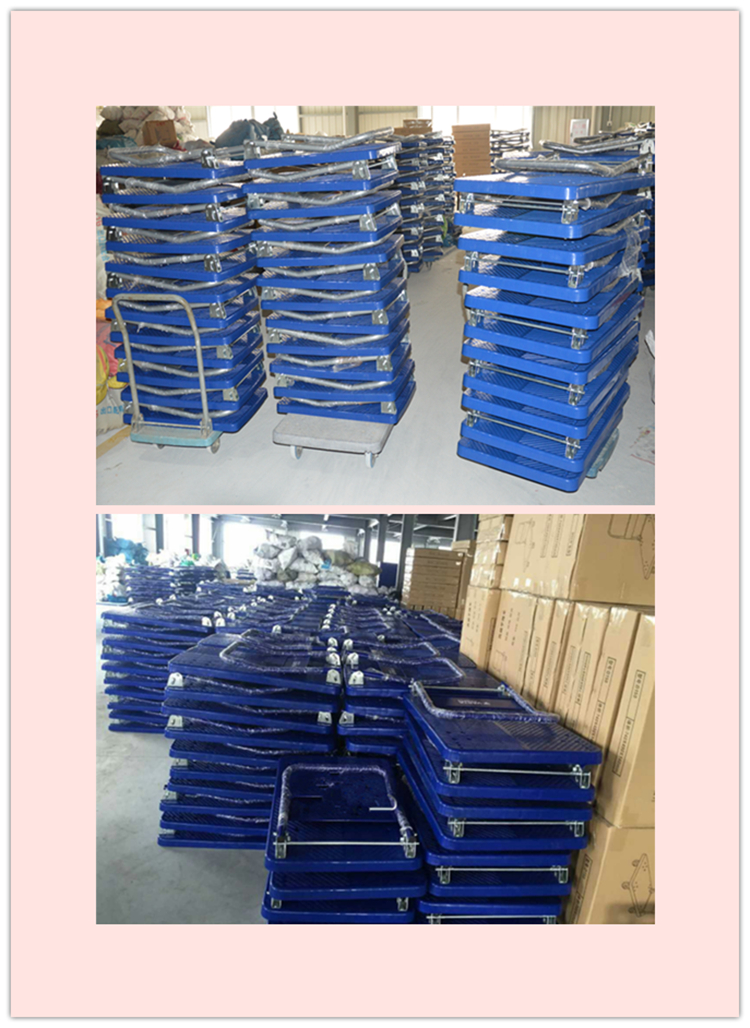 Heavy Duty 300kg Four Wheel Square Tube Industrial Trolley, High ...