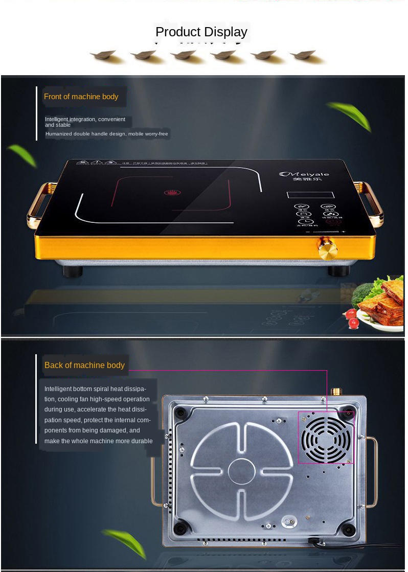 Touch Electric Ceramic Cooktop New Multi-function High-power Commercial Optical Wave Furnace ...