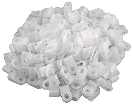 Assorted White Nylon R-type Cable Clamp Fasteners: A Comprehensive Kit ...