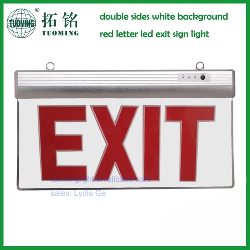 Red Emergency Fire Exit Sign Led Rechargeable Light, High Quality Red ...