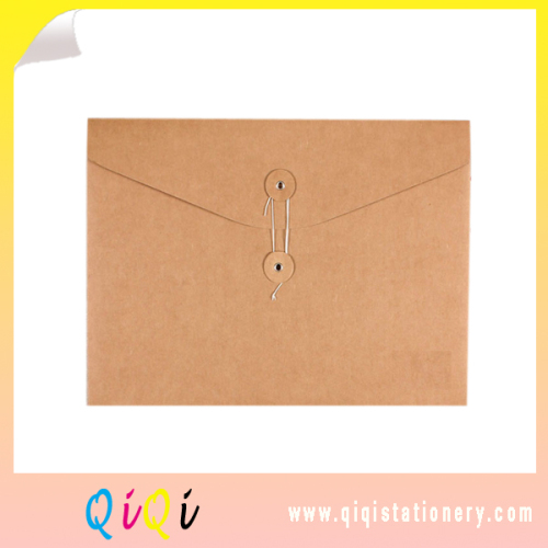 Brown Kraft Paper String Tie Closure Document Bag Envelope, High ...