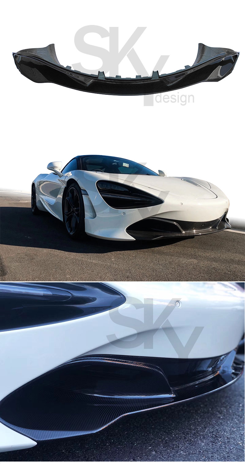 Oem Forged Carbon Fiber Front Diffuser For Mclaren 720s Spider Bumper ...