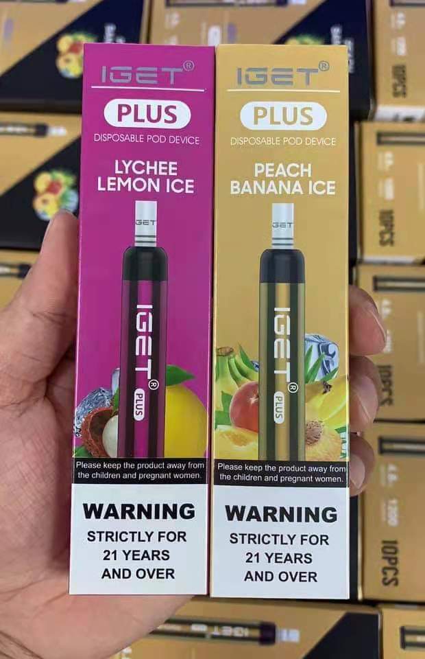 Iget Plus Disposer Vape 1200 Puffs 650mah E-cig คุณภาพสูง Iget Plus ...