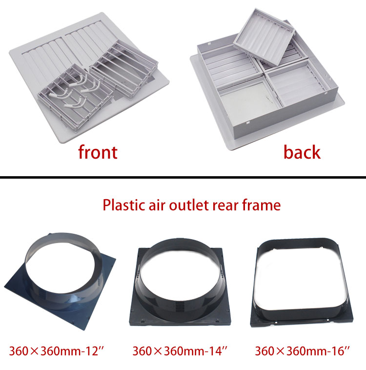 Ceiling Plastic Vents Air-conditioning Diffuser Outlets Customized ...