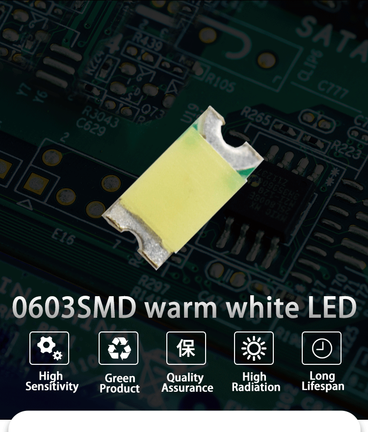1608 SMD LED Warm White LED Mini SMT China Manufacturers Suppliers ...