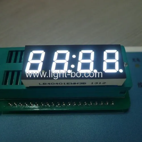 White 4-digit 7 Segment Led Display 0.4" Common Cathode For Instrument Panel , High Quality ...