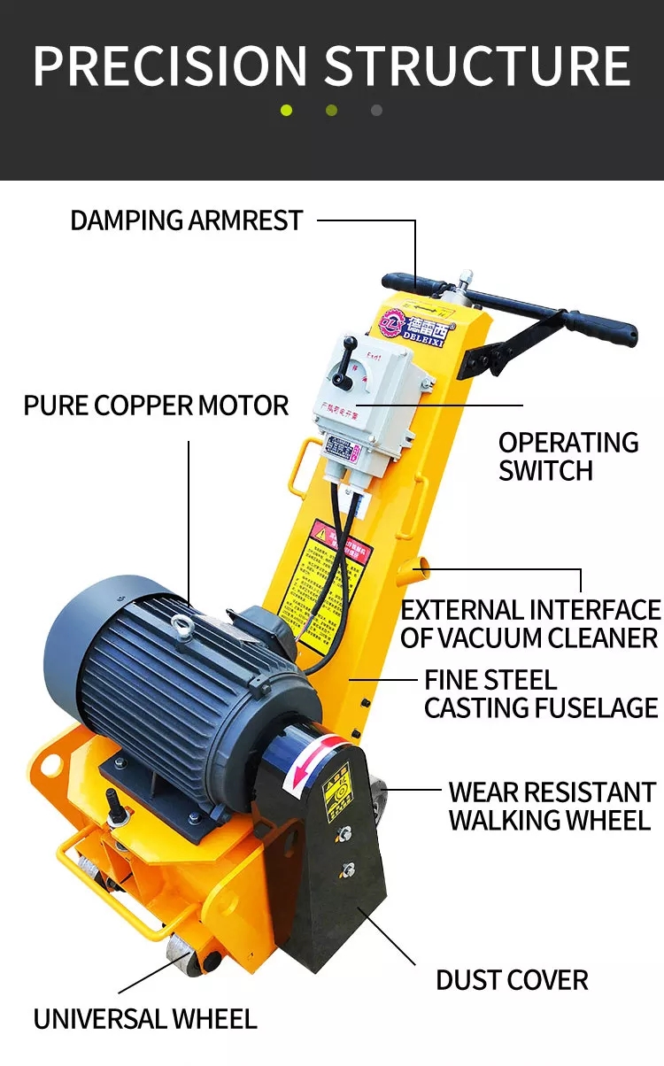 Portable Concrete Milling Machine For Pavement And Asphalt Road Marking ...