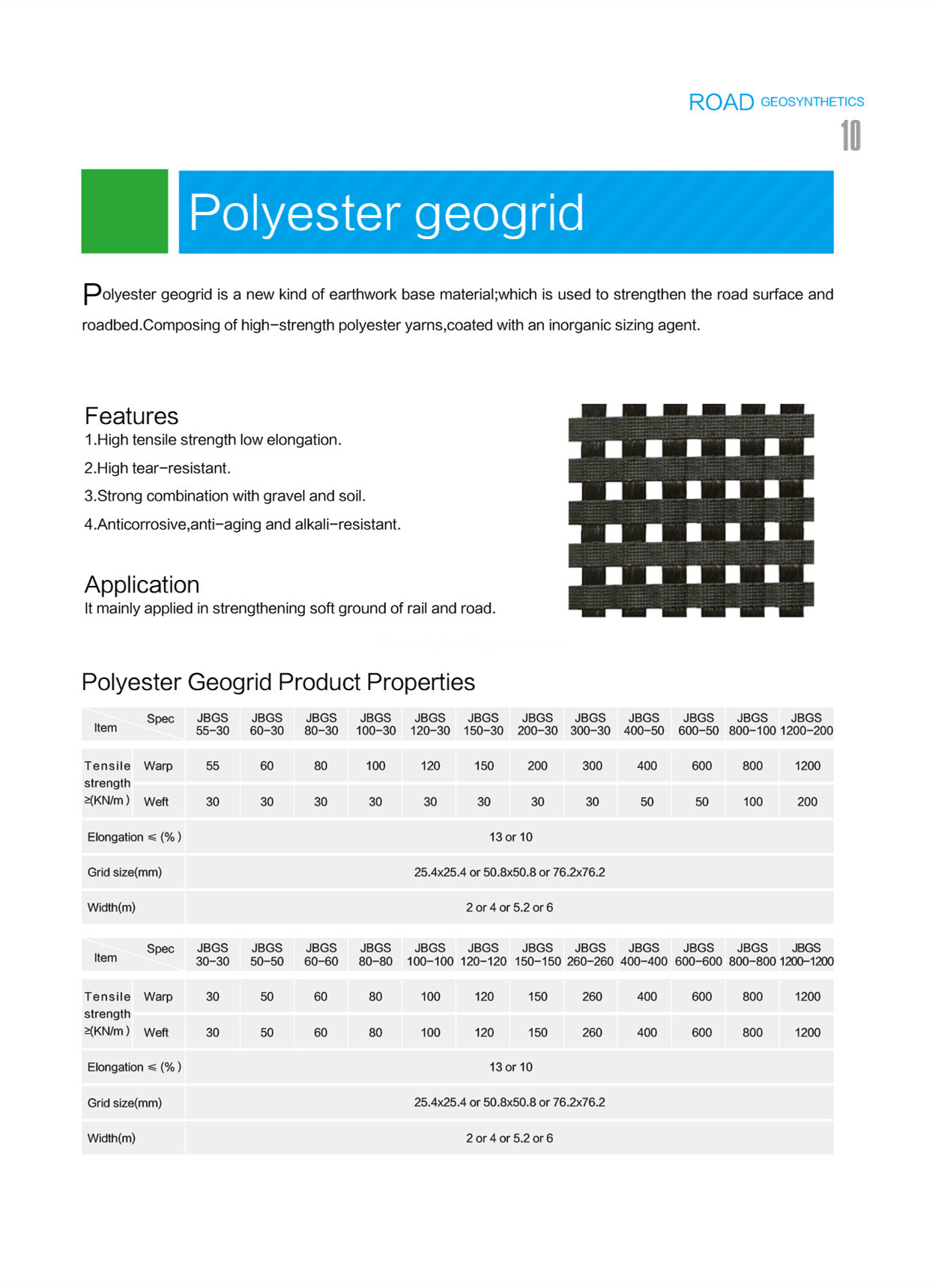 Polyester Biaxial Geogrid With Pvc Coating, High Quality Polyester ...