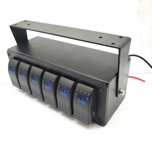 12v 6 Gang Rocker Switch Box On/off, High Quality 12v 6 Gang Rocker ...