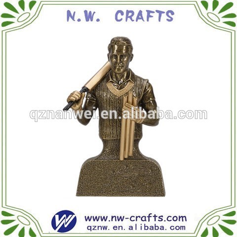 Polyresin Newest Cricket Figurine Statue Trophy, High Quality Polyresin ...