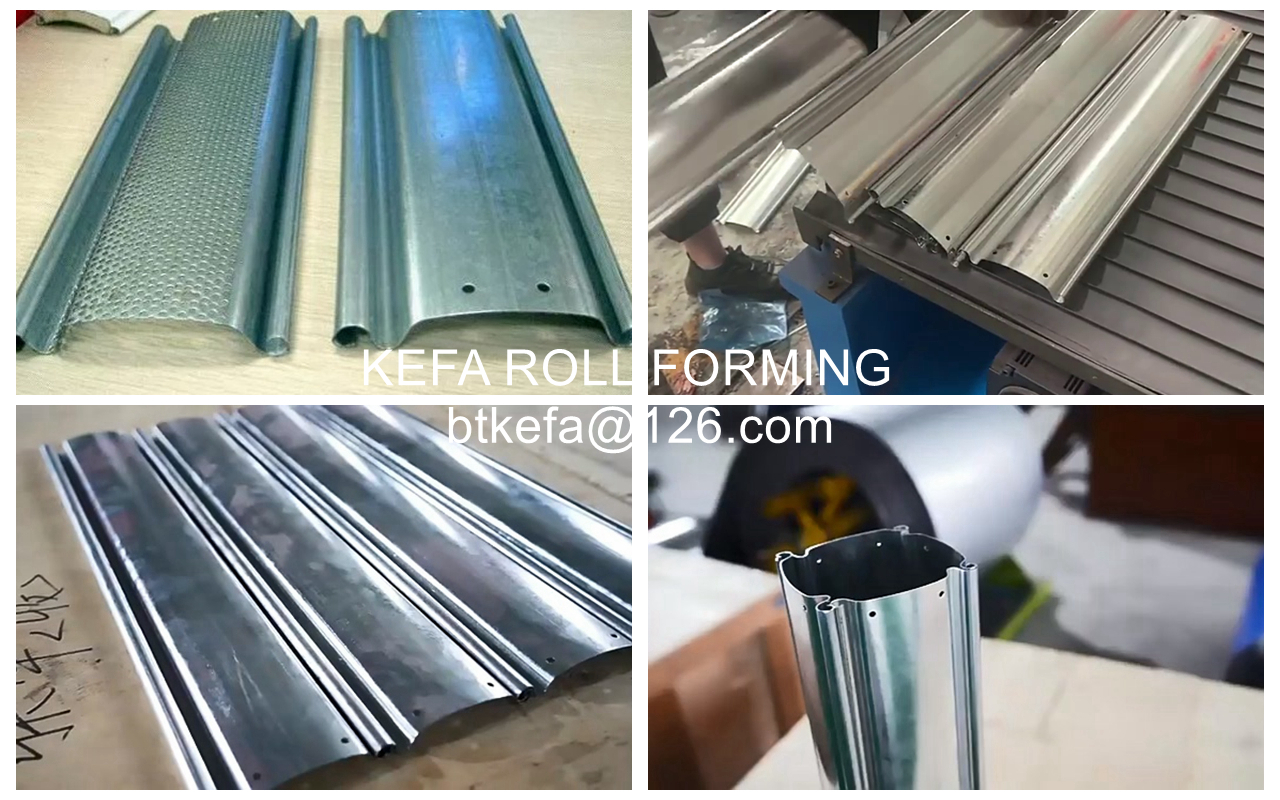 Roller Shutter Door C U Track Channel Steel Roll Forming Machine For ...