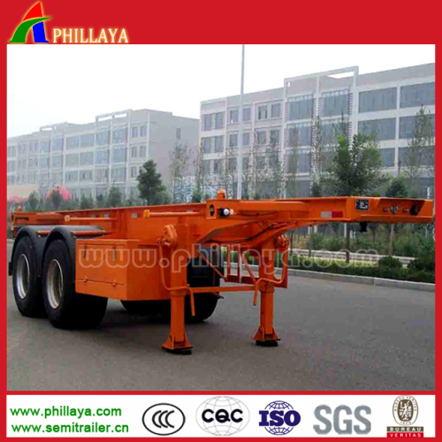 Skeleton Kind 20ft Container Trailer With Two Axles, High Quality ...