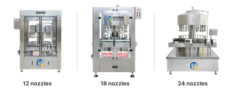 Automatic Rotary Negative Pressure Liquid Filling Machine For Bottles ...