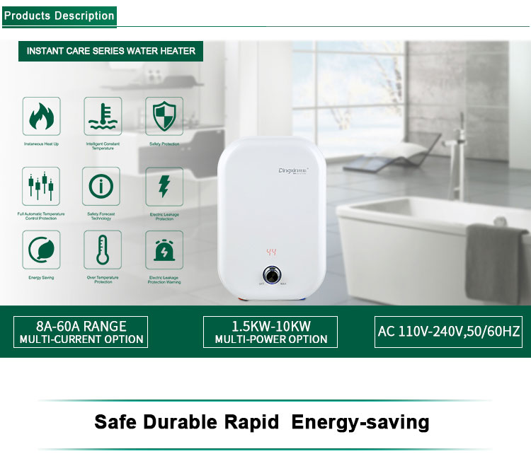 Tankless Electric Shower Water Heater, High Quality Tankless Electric ...
