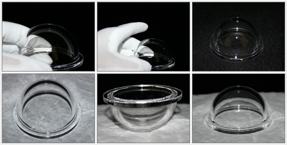 Optical Sapphire Bk7 K9 Glass Half Dome Lens With Flange, High Quality ...