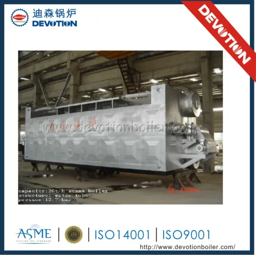 D Type Water Tube Diesel Oil Fuel Steam Boiler 25ton/h, High Quality D ...