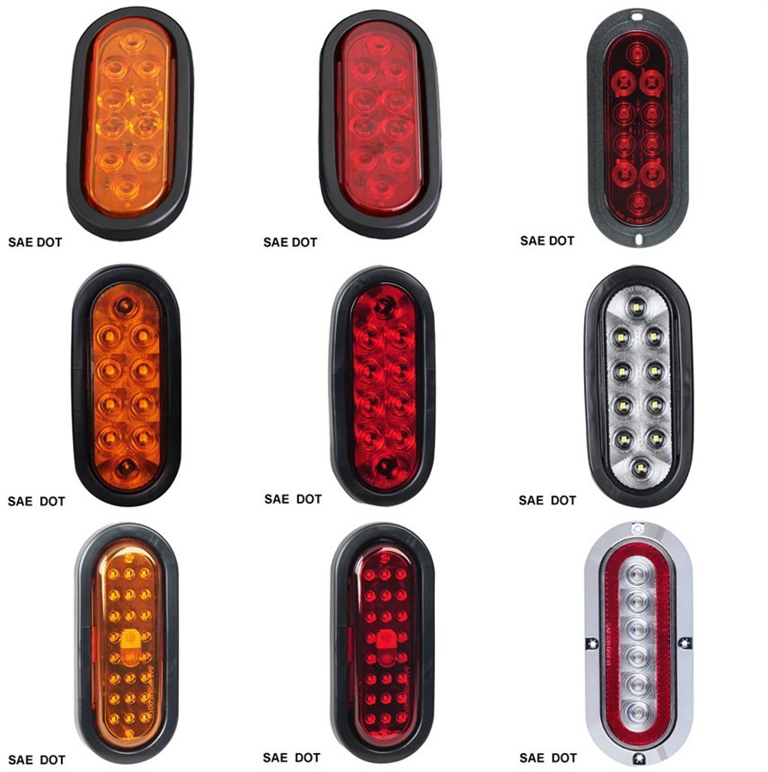 6 Inch Oval Led Tail Lights - Stop/tail/turn, High Quality 6 Inch Oval ...