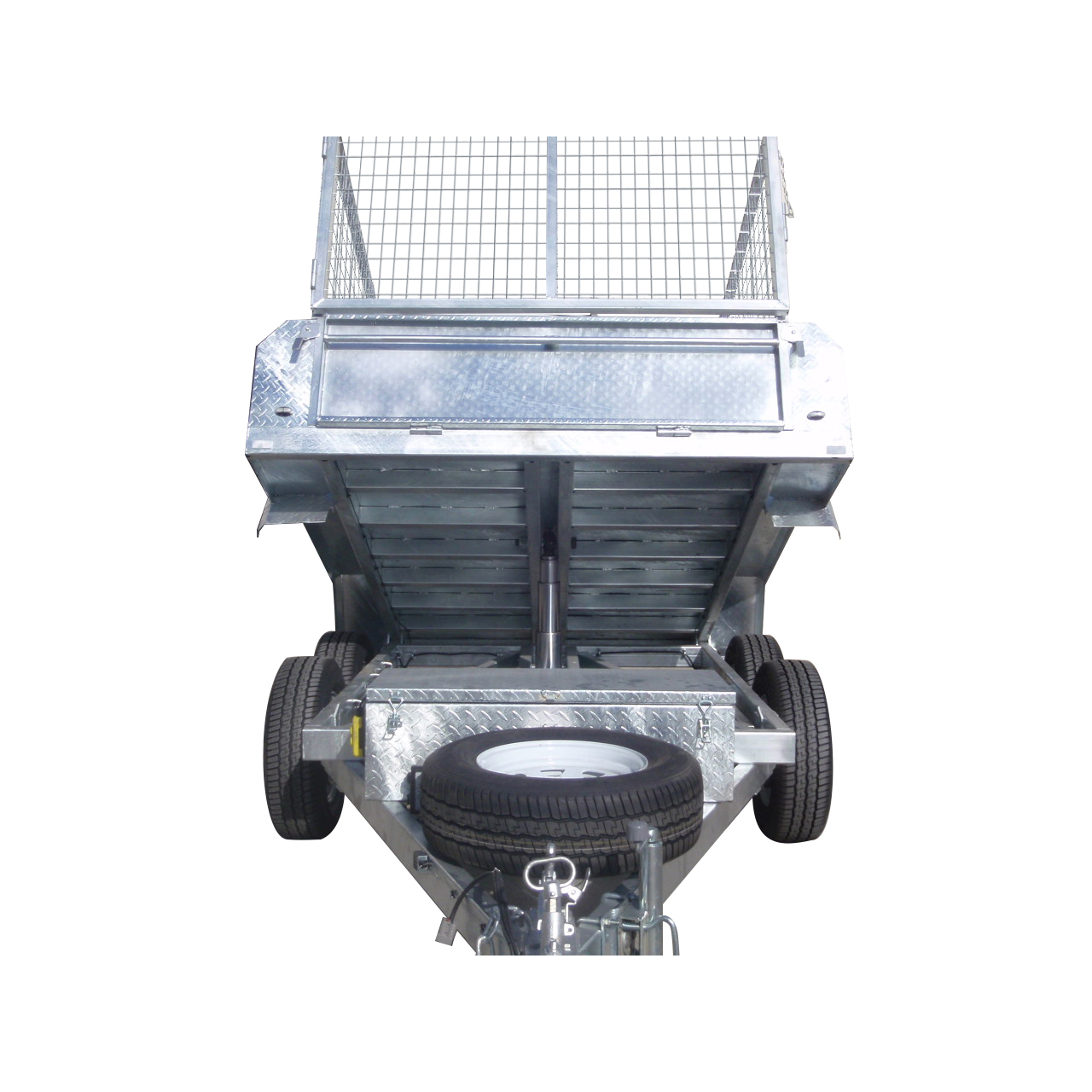 Galvanised Tandem Hydraulic Tipper Tipping Box, High Quality Galvanised ...