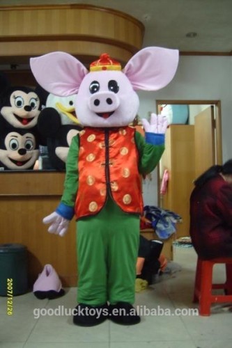 Fursuit Adult Cartoon Character Wedding Pigs Mascot Costume, High ...