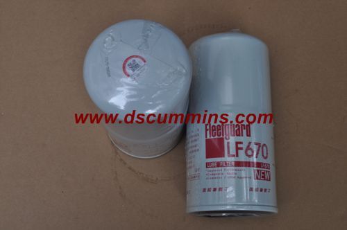 Cummins Engine Parts Fleetguard Oil Filter Lf670, High Quality Cummins ...