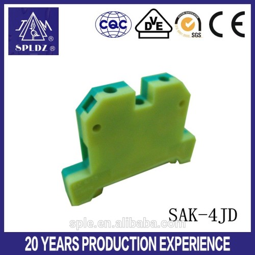 32a Din Rail Earth Terminal Block Sak-4jd, High Quality 32a Din Rail ...