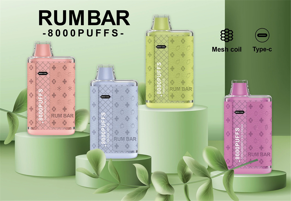 Rum Bar 8000 Puffs Disposerive Vape Europe Wholesale คุณภาพสูง Rum Bar ...