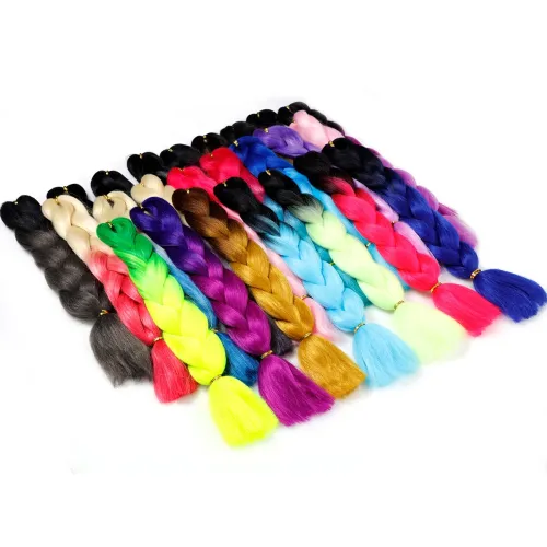 Wholesale Synthetic Ombre Braids 3 Tone Tz Yaki Pre Stretched Braiding ...