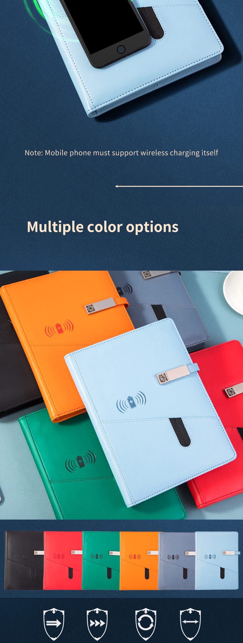 Trending Personalized A5 Multifunction Power Bank Notebook Gift Sets ...