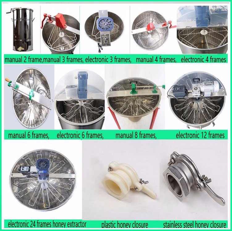 Food Grade 24 Frame Automatic Honey Extractor For Extracting Bee Honey ...