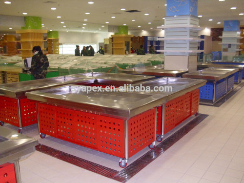 Apex Fish Seafood Countertop Display Cooler For Supermarket Retailer ...