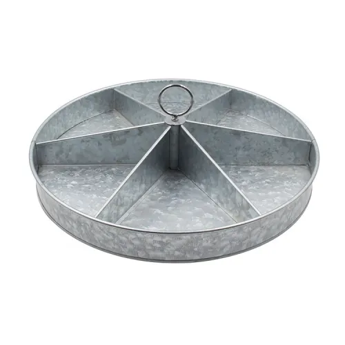 6-compartment Galvanized Metal Turntable, High Quality 6-compartment ...
