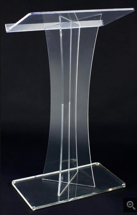 Reception Desk Acrylic Conference Podium Clear Speaker's Lectern ...
