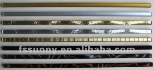 600*30glazed Decorative Wall Glass Border Tiles Decorative Glass Line ...