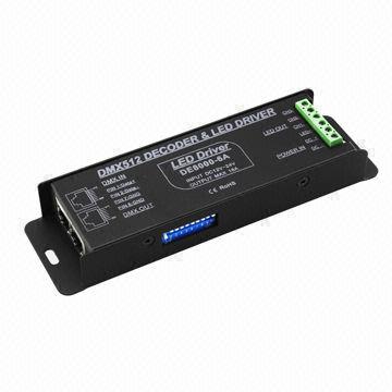 Dmx Rgb Led Driver, 3 Channels/12v-24v Dc/18a/432w, De8000-6a Pn, High ...