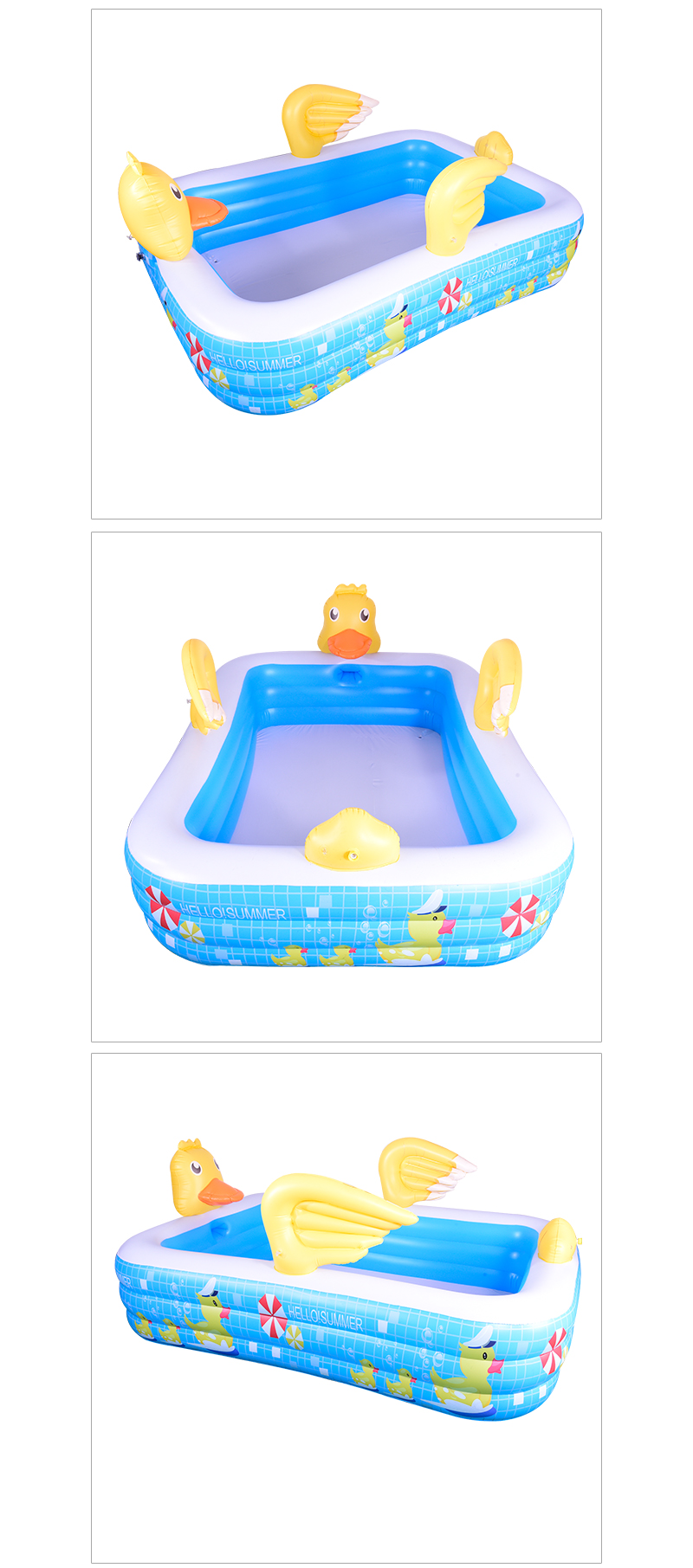 2022 New Yellow Duck Splash Inflatable Swimming Pool, High Quality 2022 ...
