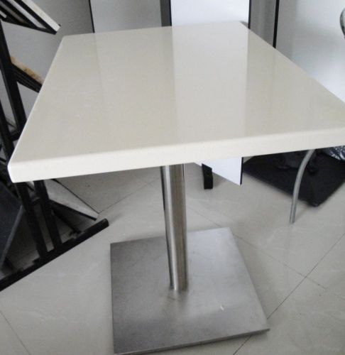 Customized Corian Artificial Stone Reception Desk, White Acrylic Marble ...