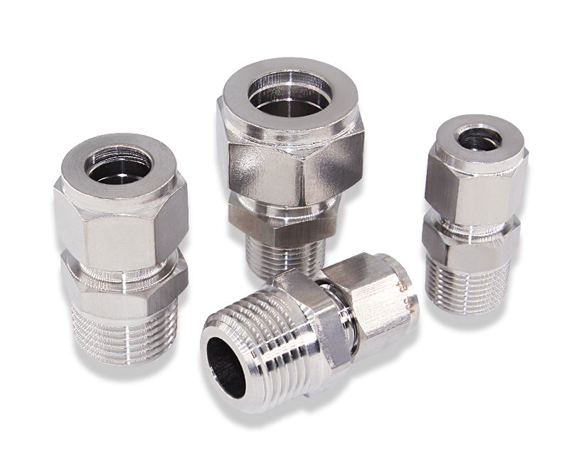 Pc Stainless Steel Ferrule Joint Threaded Joint With 304 Material And ...